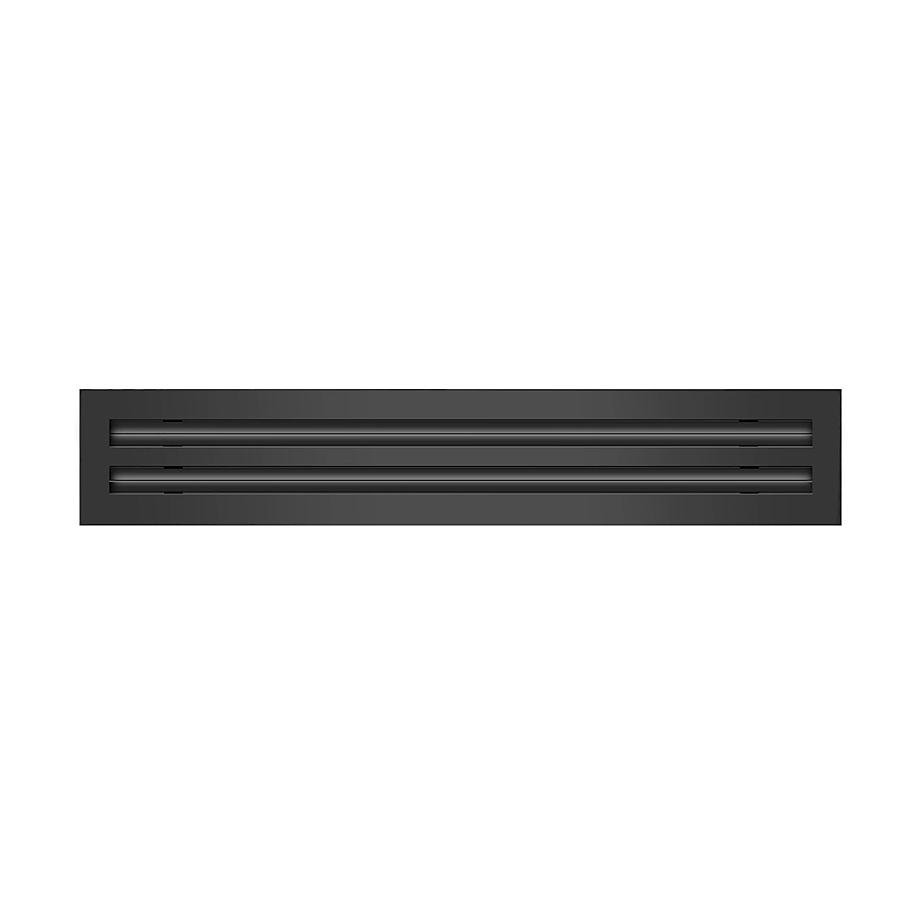BUILDMART - 24" Linear Slot Diffuser - 2 Slot - Double Slot - Black De ...