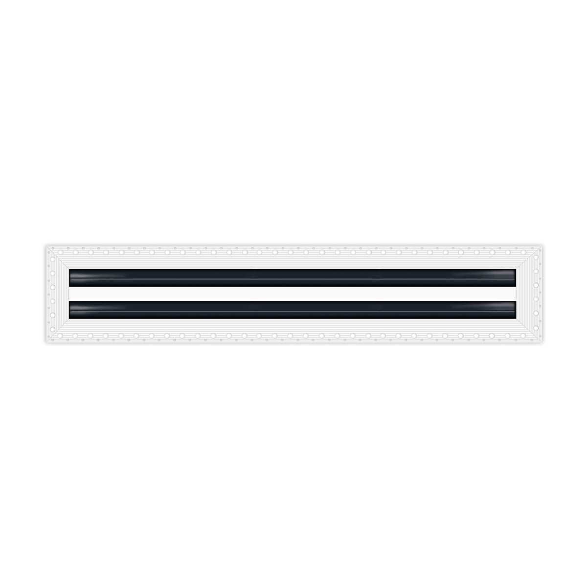 BUILDMART - 48" MUD-IN Linear Slot Diffuser - 2 Slot - Air Vent Cover